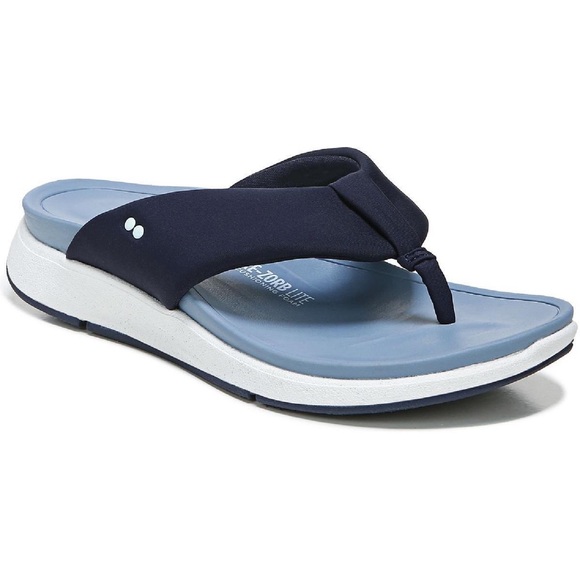 Ryka | Shoes | Ryka Soft Toe Dualdensity Thong Sandals Timid Wide ...
